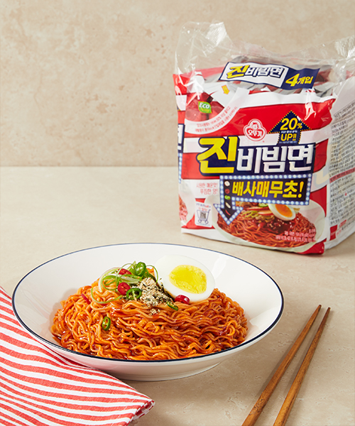 상품상세보기 - [오뚜기] 진비빔면 (156g X 4개입)